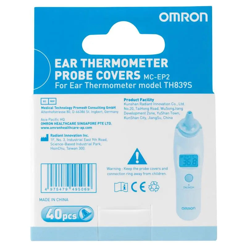 Omron Ear Thermometer Disposable Probe Covers, Pack of 40 – Medisa