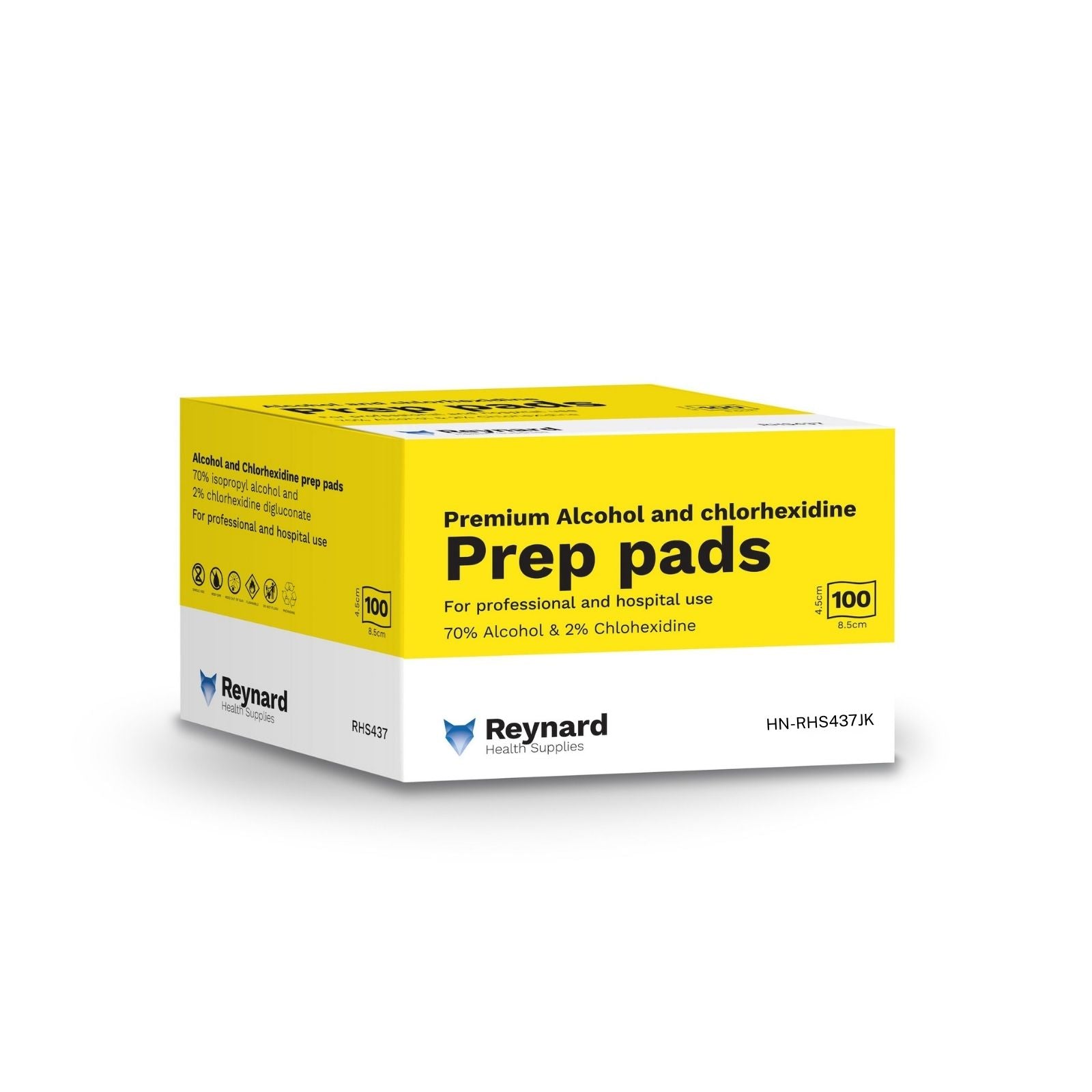 Reynard Premium 2% Chlorhexidine Alcohol Prep Pads | Medisa