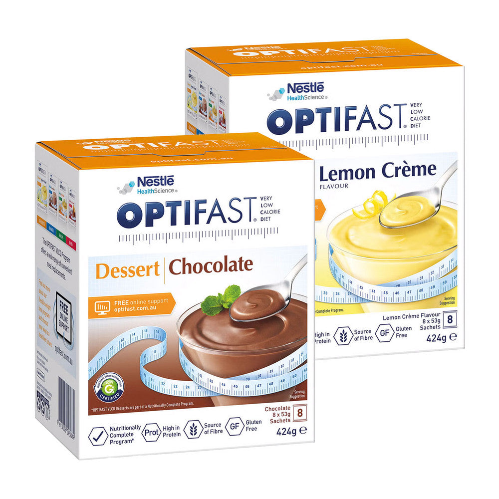 Nestle Optifast VLCD Dessert 53g Sachets All Flavours | Medisa
