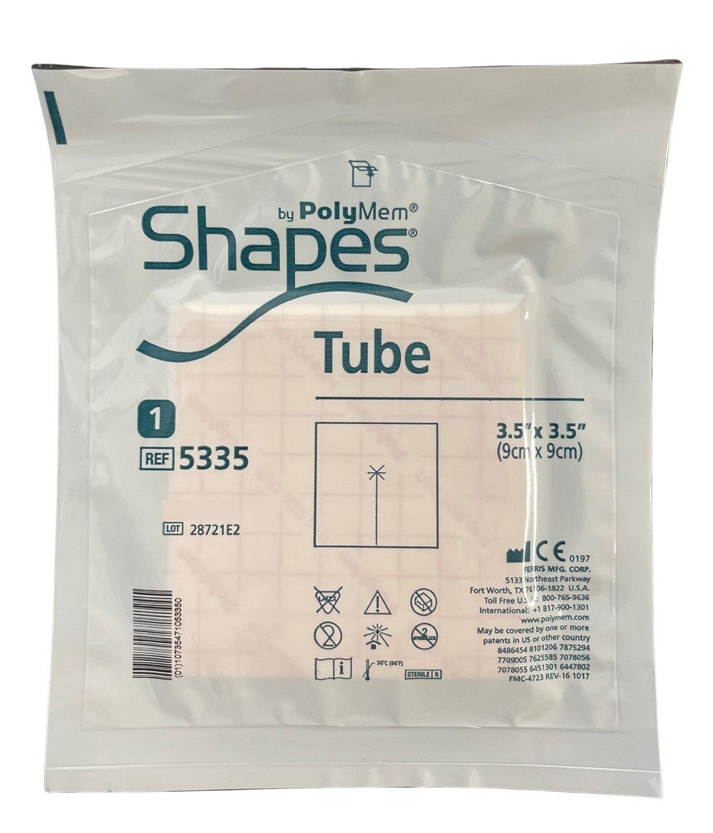 Polymem Shapes 9cm x 9cm Dressing Tube 5335 2pcs | Medisa