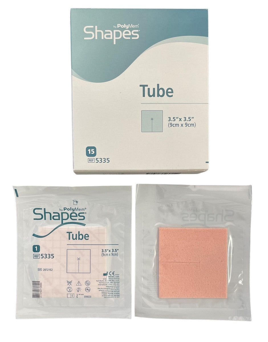 Polymem Shapes 9cm x 9cm Dressing Tube 5335 2pcs | Medisa